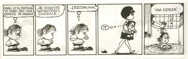 PASEO EN VERSO : MAFALDA CON 50 AÑOS Y TODAVÍA NO LE GUSTA LA SOPA