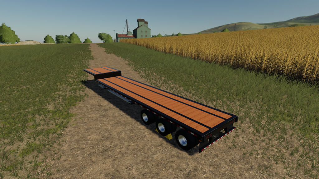 FS19 Step Deck Trailer IBM LPM85 1.0 - FS 19 & 22 USA Mods Collection