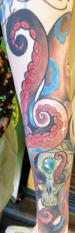 Tattoosday (A Tattoo Blog): Kristen's Blue-Ringed Octopus