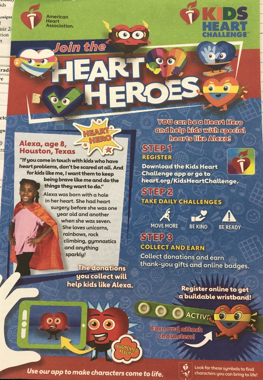 MR. ALLEN'S CLASSROOM: AMERICAN HEART ASSOCIATION HEART HERO CHALLENGE