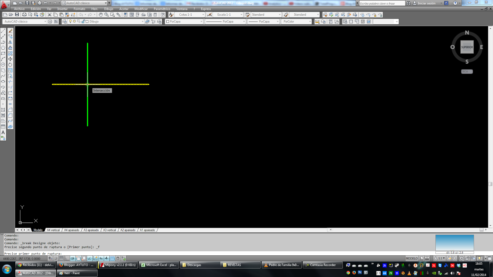 Partir una línea con AUTOCAD - AYTUTO Blog