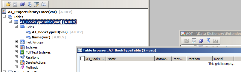 Dynamics 365: Learn in doing: How to: Create a New Table