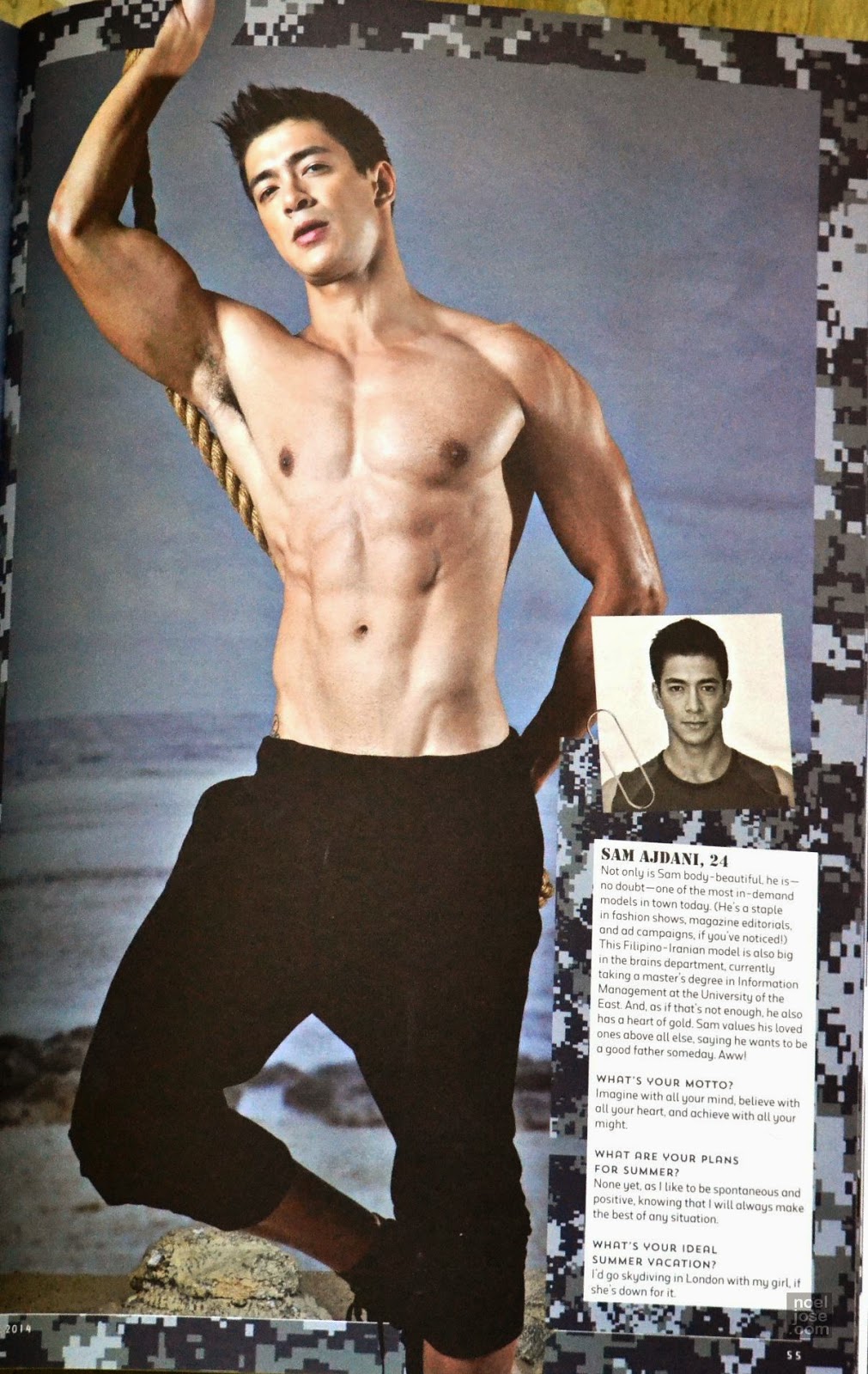 Sam Ajdani, one of Chalk's Boys of Summer 2014 ~ a gay blog