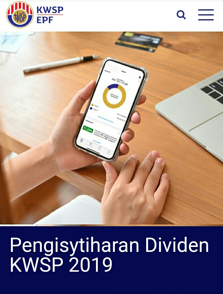 Kadar Dividen KWSP 2019