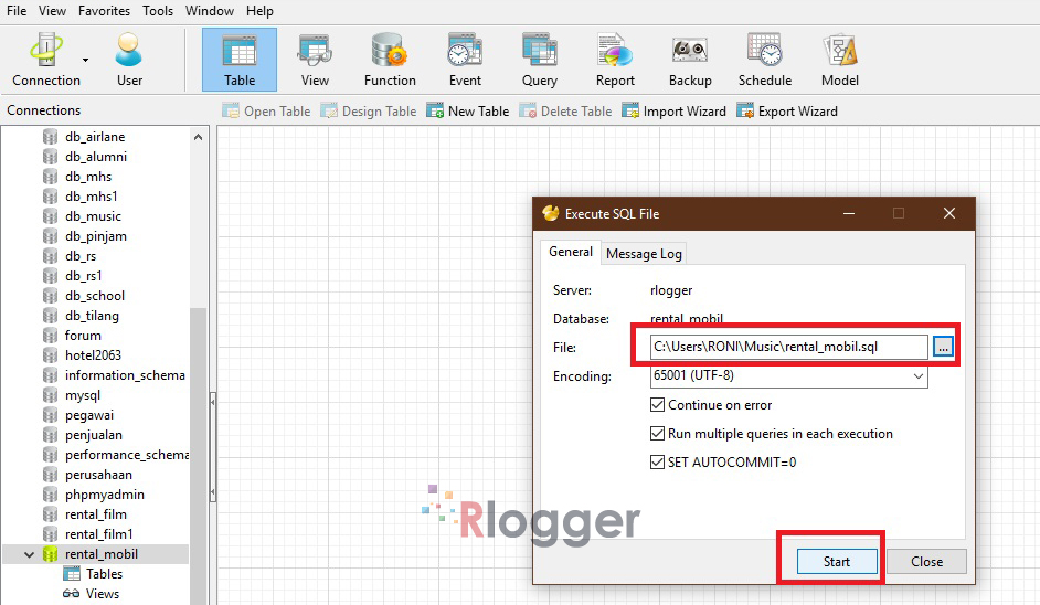 Tutorial Export dan Import Database Di Navicat Tutorial Export dan Import Database Di Navicat