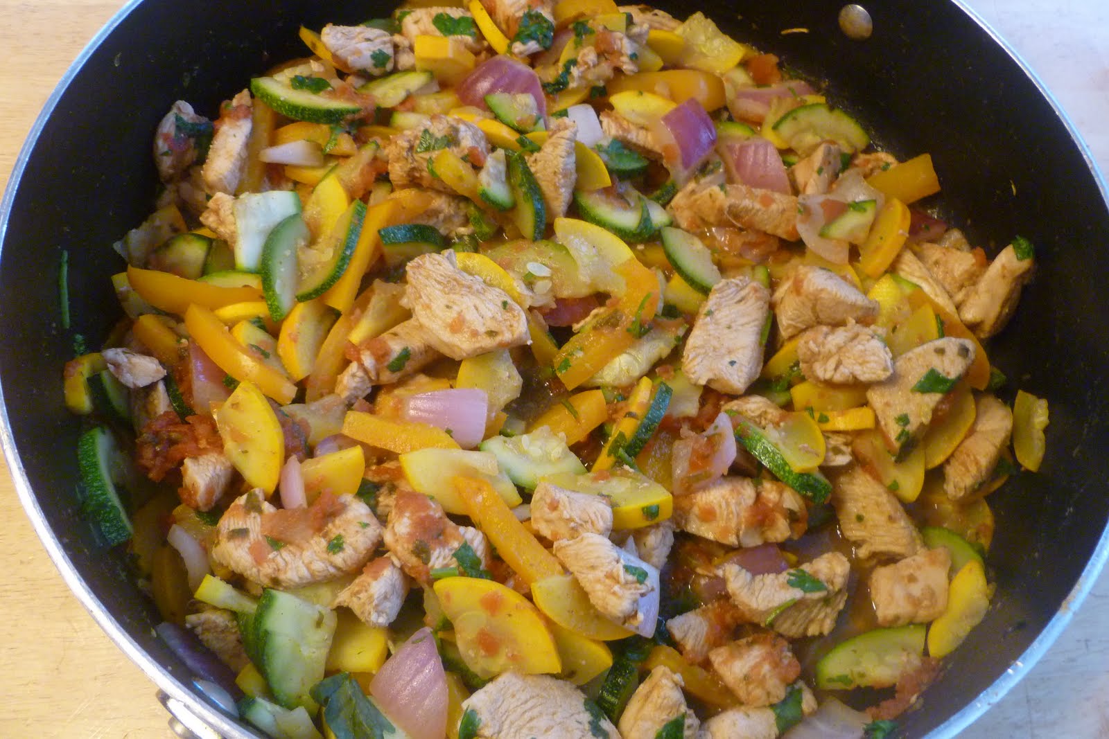 Gluten Free Shortcuts: Chicken & Vegetable Summer Medley