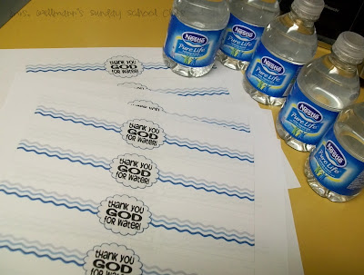 Mrs. Wellmann's Sunday School Class: Thank You God for Water ~ {Bottle ...