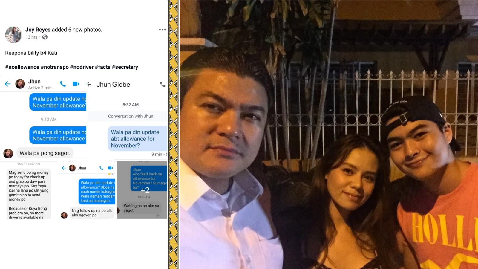 Andre Yllana pinanigan si Joy Reyes, netizens nag-react ~ The Pader