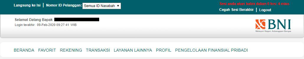 Internet Banking BNI: Cek Riwayat Transaksi Hingga 6 Bulan Terakhir