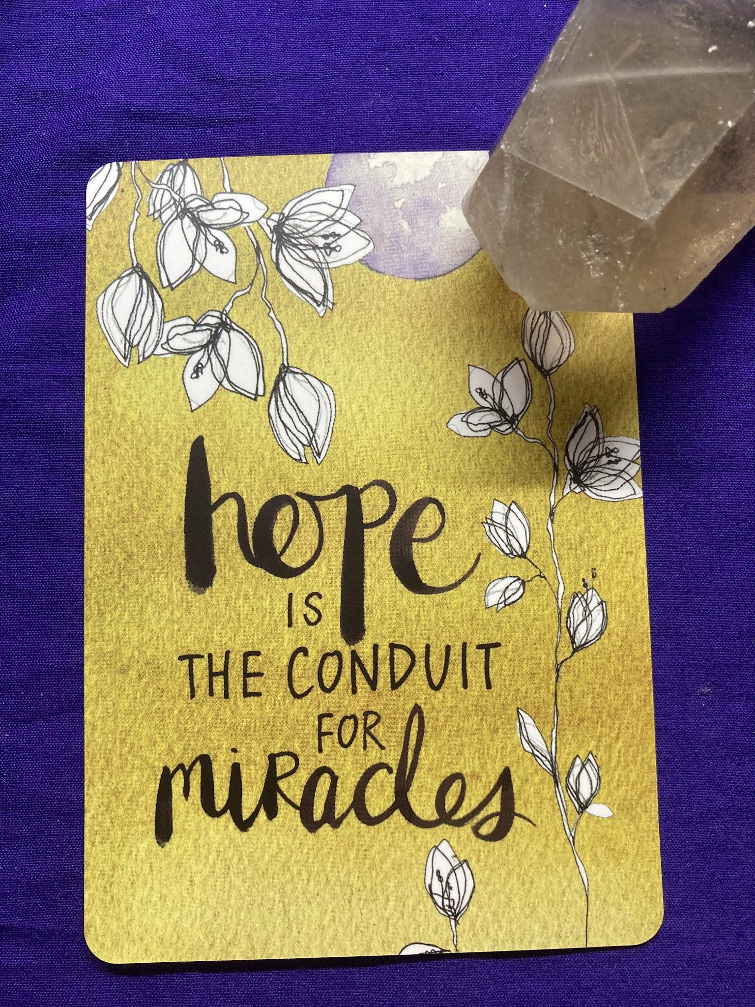 Tarot Musings: Card of the day: Hope is the conduit for miracles