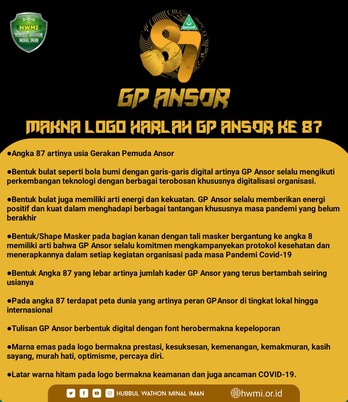 Makna Logo Harlah GP ANSOR KE 87 - HWMI.or.id