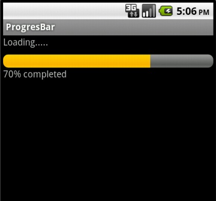 Ketan-Android: Horizontal Progress Bar in Android using Thread