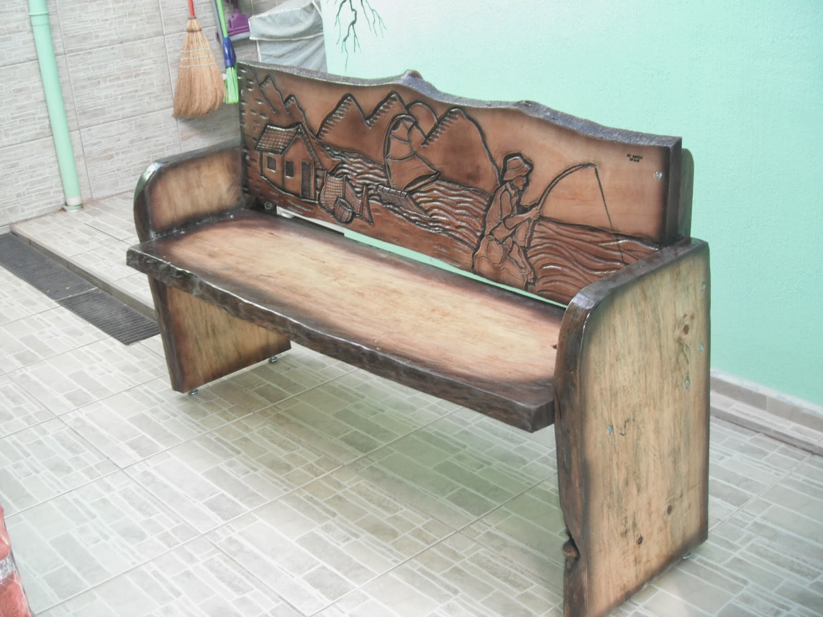 Art Madeira Entalhes: BANCOS RUSTICOS ENTALHADOS