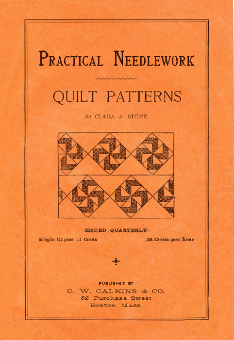 Barbara Brackman's MATERIAL CULTURE: Clara Stone---Pattern Designer