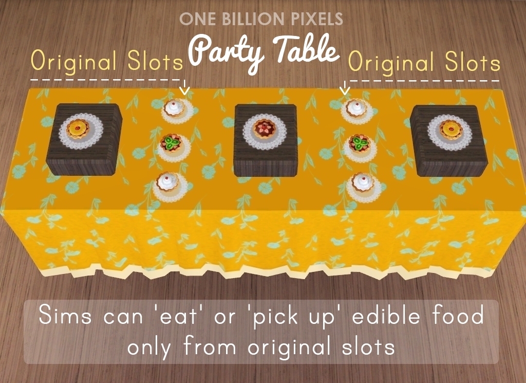 Party Add Ons (Table & Food Cart) - One Billion Pixels