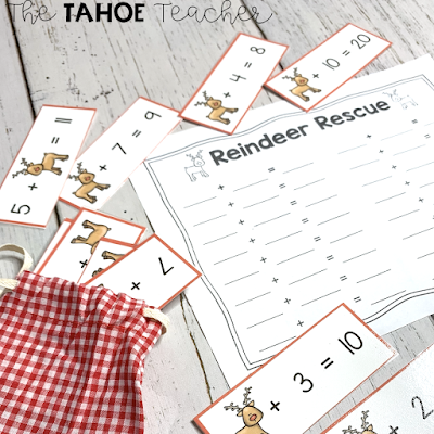 Christmas Math Centers for Kindergarten, First Grade, and Second Grade ...