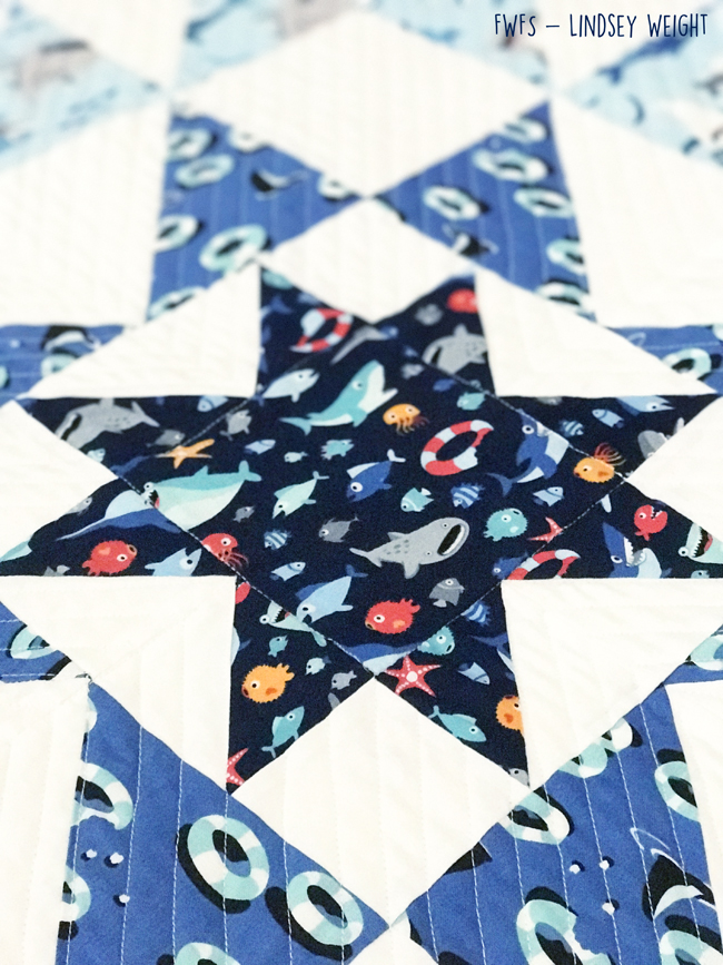 Fort Worth Fabric Studio: Stars and Sharks Quilt {Free Pattern}