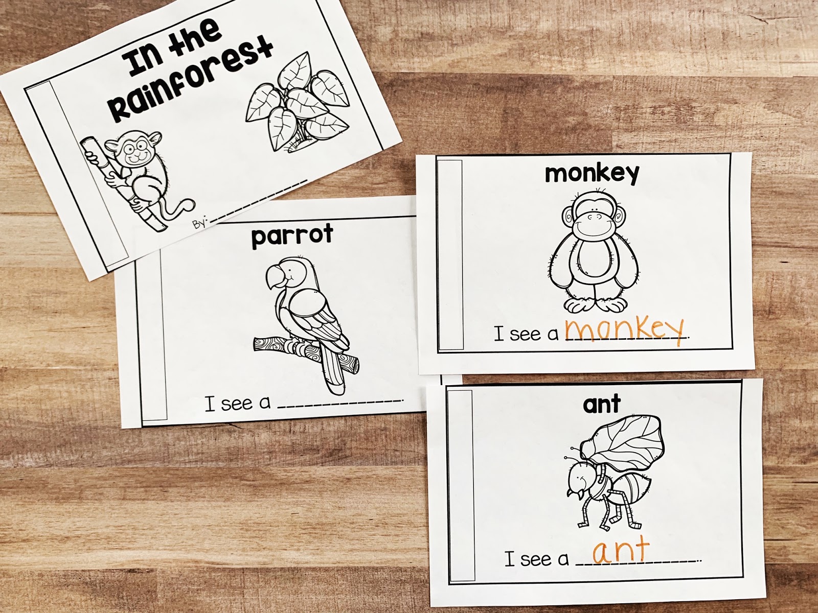 Rainforest ELA Unit for Kindergarten and 1st Grade | Busy Hands and Minds