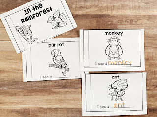 Rainforest ELA Unit for Kindergarten and 1st Grade | Busy Hands and Minds