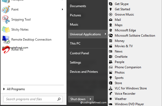Windows 7 Start menu in Windows 10 using Start10 - Coding Defined Windows 7 Start menu in Windows 10 using Start10 - Coding Defined