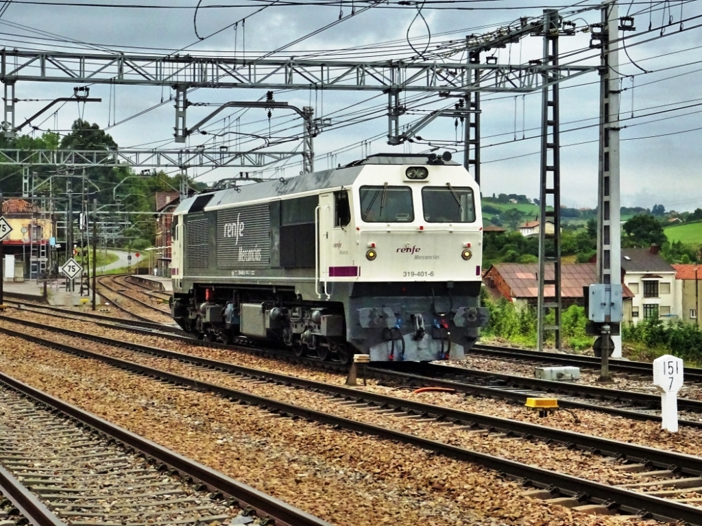 Rails sense fronteres: Locomotores dièsel, sèrie 319.4 de Renfe