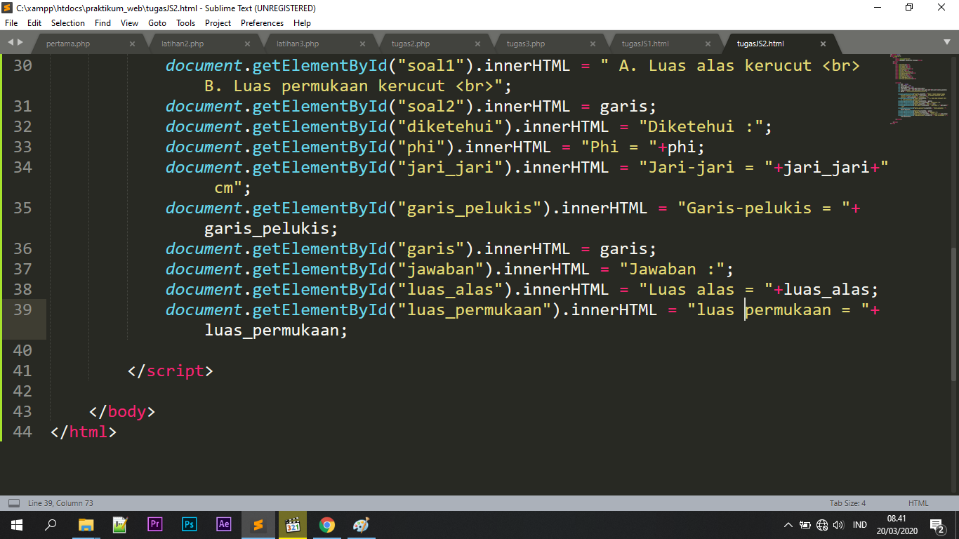 Modul halaman 30 PHP & JavaScript