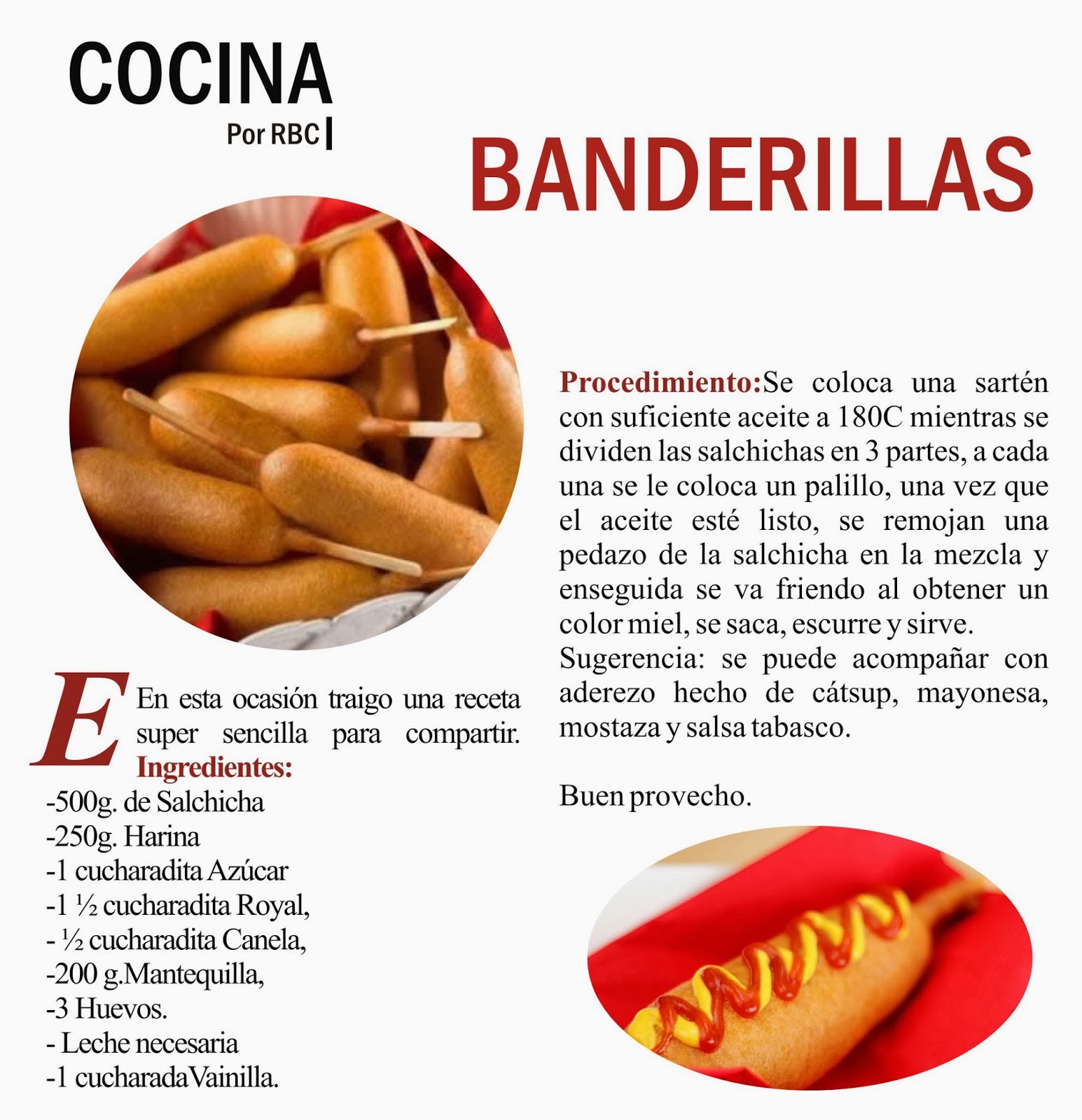 EmBLOGrium revista 2015: Receta Banderillas