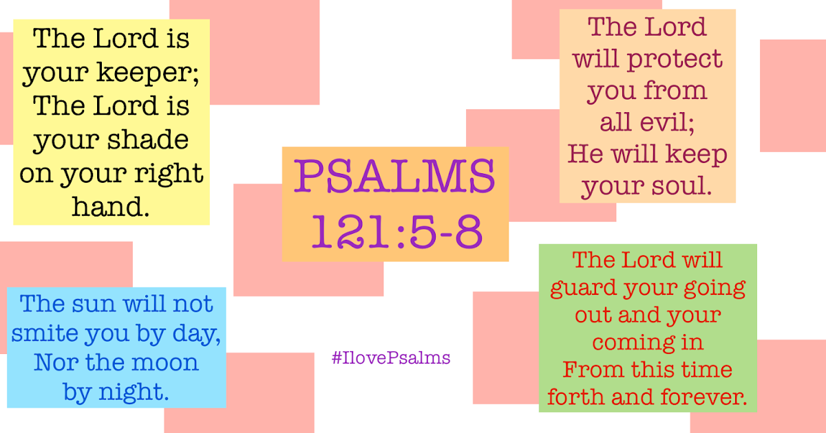 God is my Keeper. He will not allow my foot to slip. He Guards my going ...