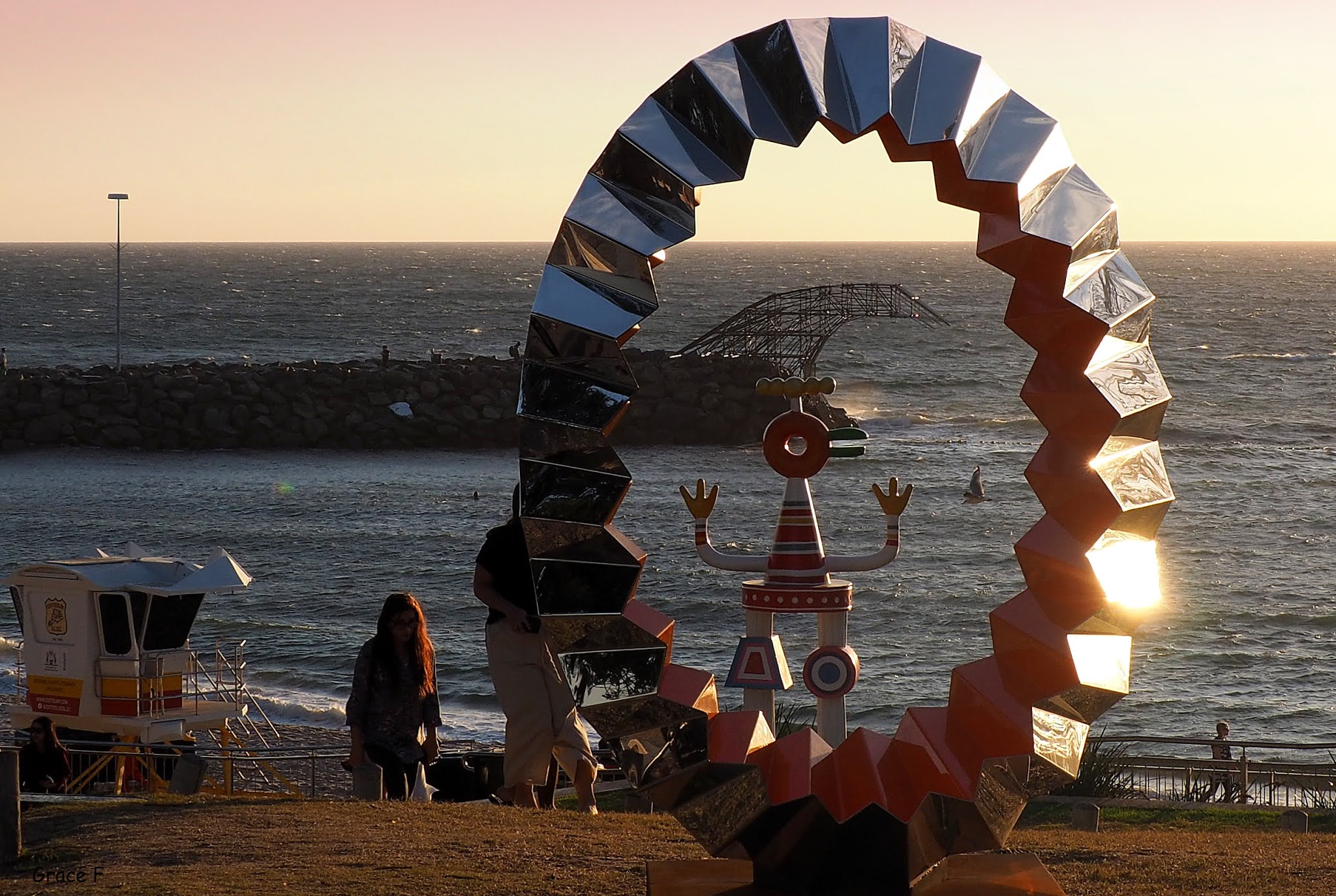 Perth Daily Photo : Sunset sculptures..