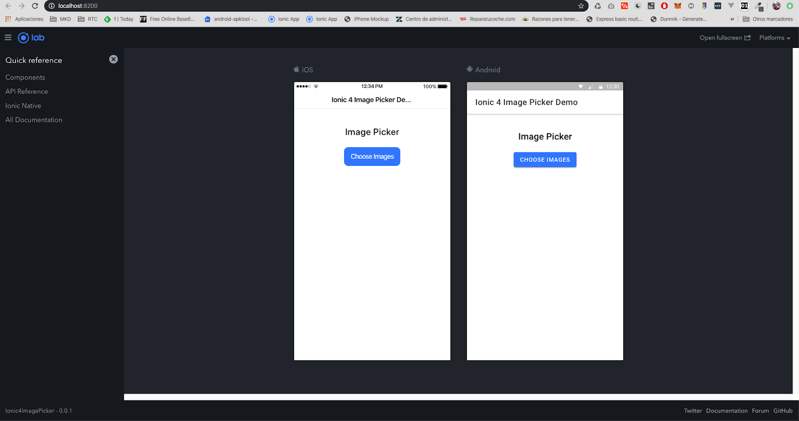 Ionic Lab