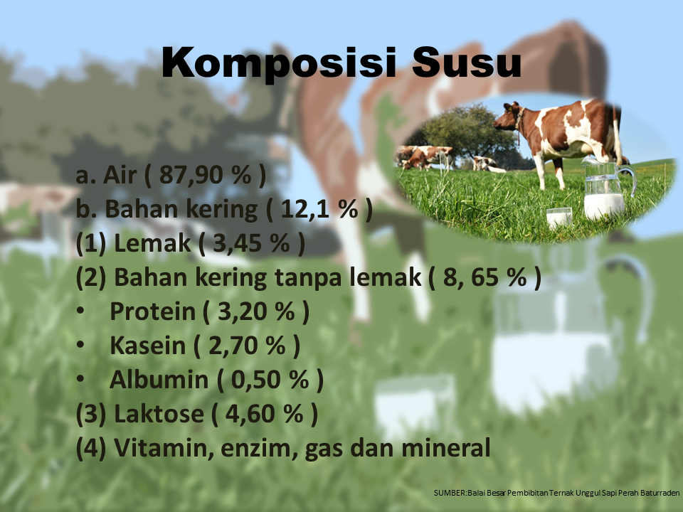 Menelusuri Komposisi Susu Kolostrum pada Sapi ~ DIORAMA PENYULUHAN DAN ...