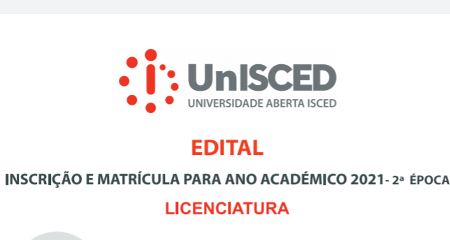 Edital ISCED 2022 novos cursos