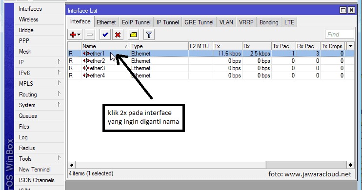 bayujuliansyah: konfigurasi dasar mikrotik winbox