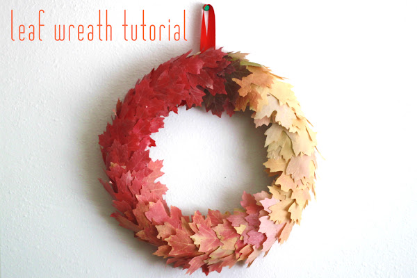 Vivian Eileen: Leaf Wreath Tutorial
