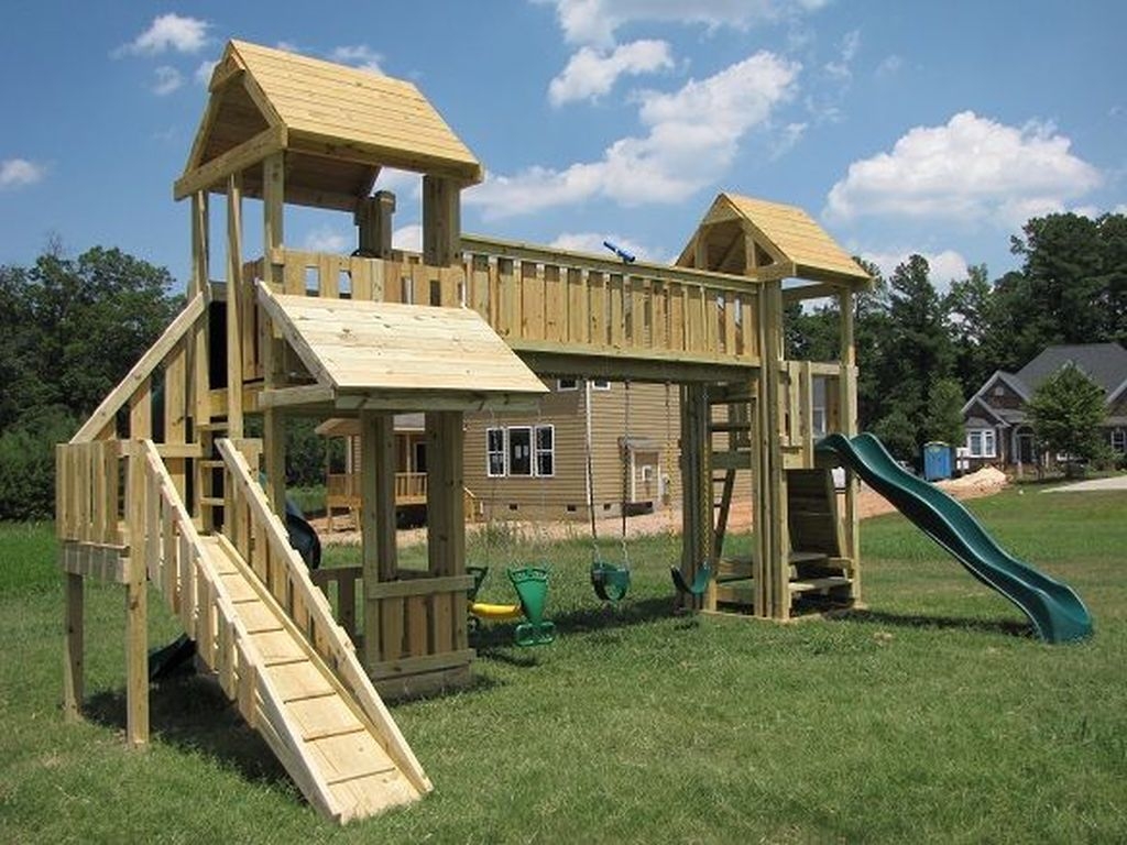 40 Incredible Backyard Playground Kids Design Ideas