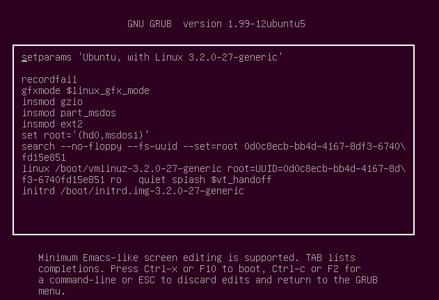 Ubuntu 12.04 Grub2のブートメニュー - kledgeb