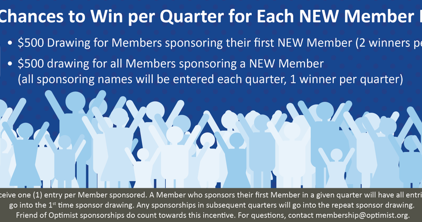 Experience Optimism: Here's your chance for a $500 membership incentive