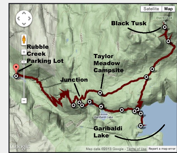 Garibaldi Highlands Trail Map at Frances Fisk blog