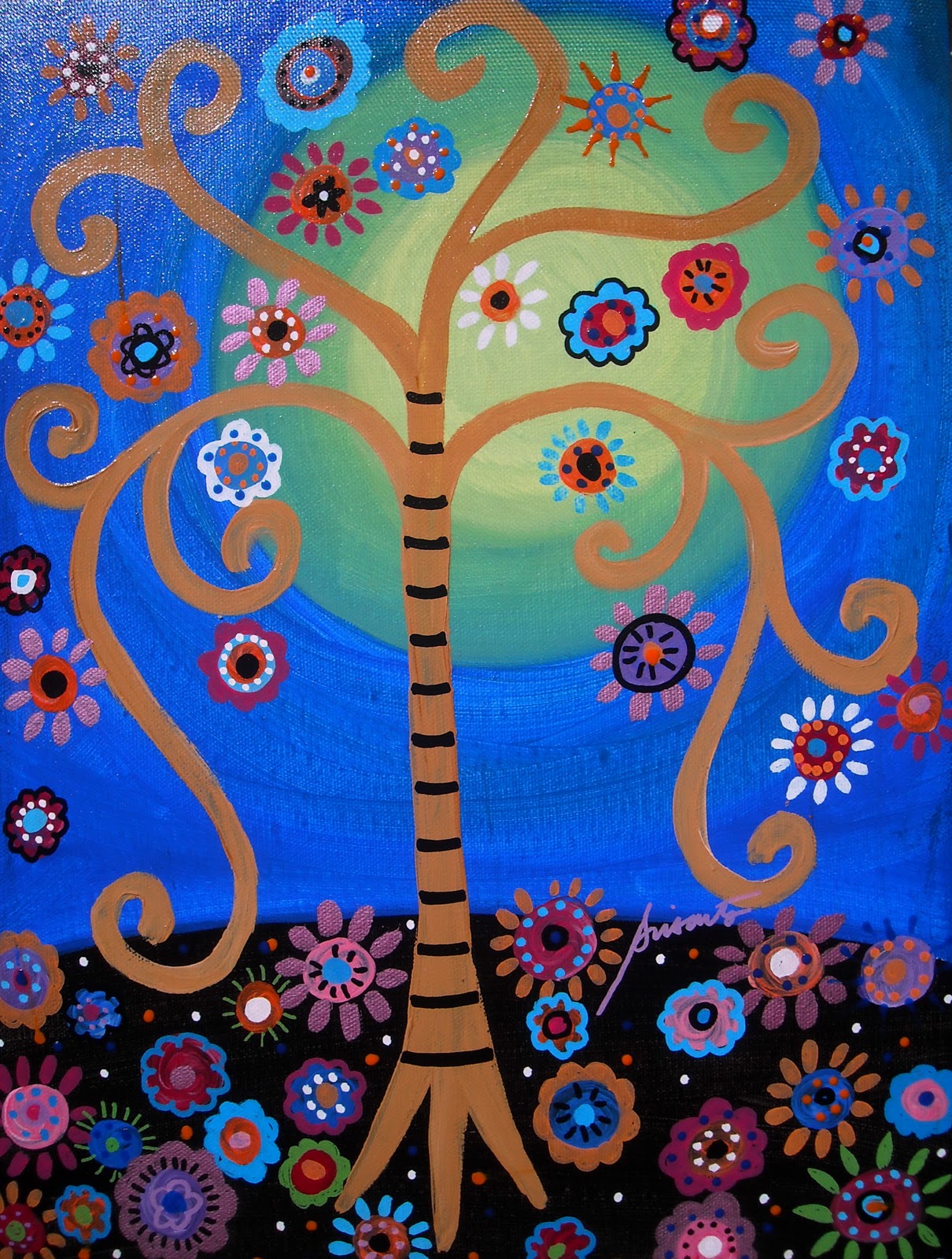 Gallery of Modern Folk Artist Pristine Cartera-Turkus: FOLK ART TREE OF ...
