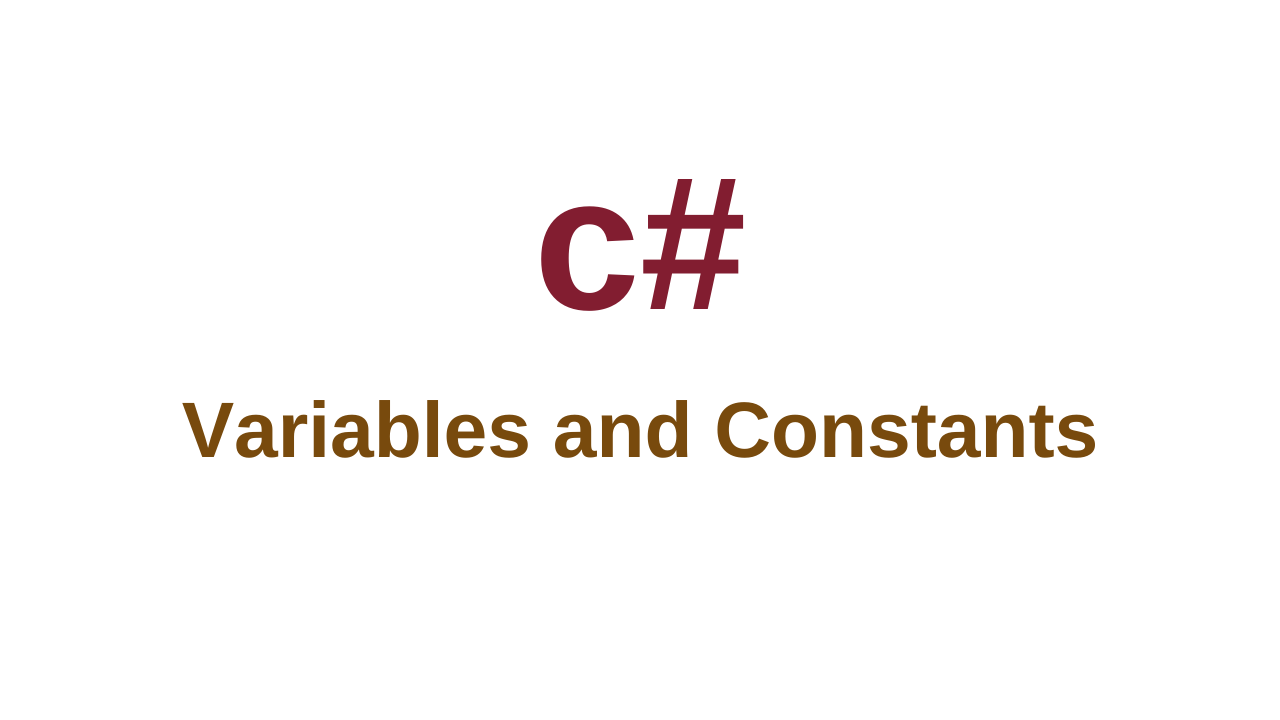 Variables And Constants variables-and-constants