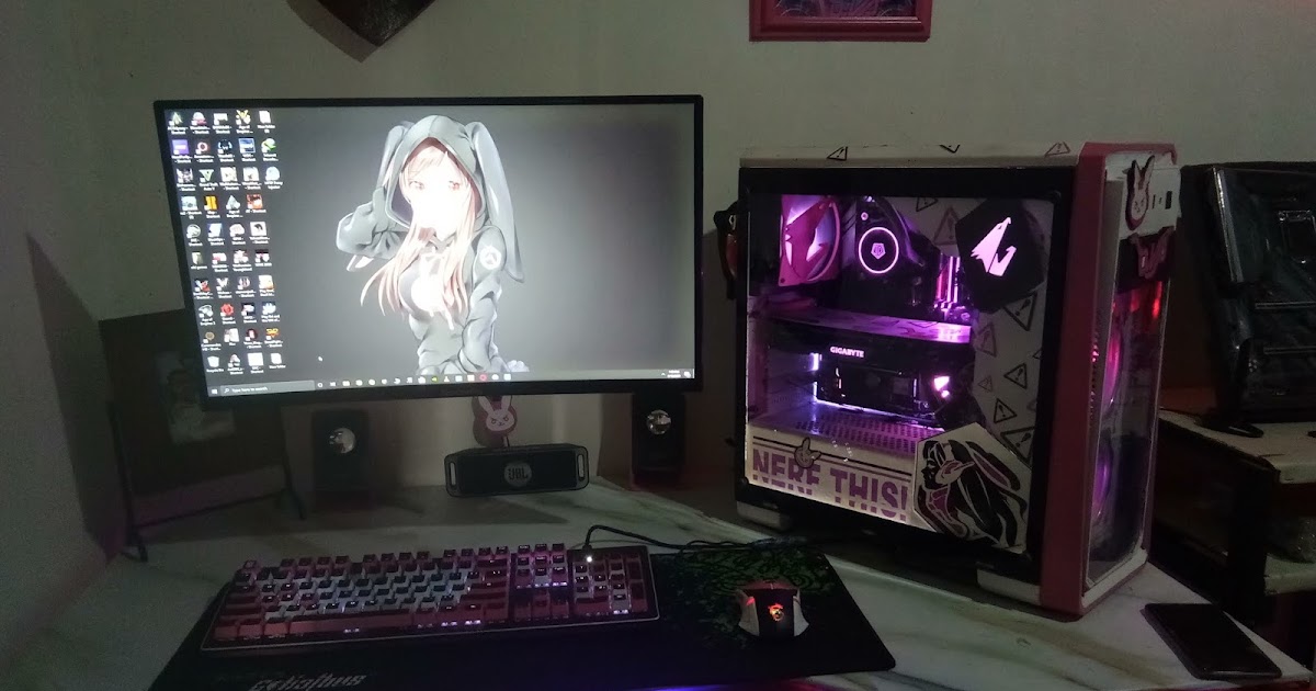 THE DIGITAL WORLD WE SHARES : PC SET UP IDEA: D.Va FROM OVERWATCH