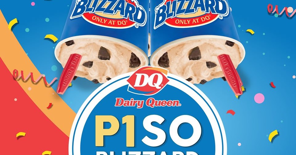 Manila Shopper: Dairy Queen PISO Blizzard Promo: Nov 4-8 2019