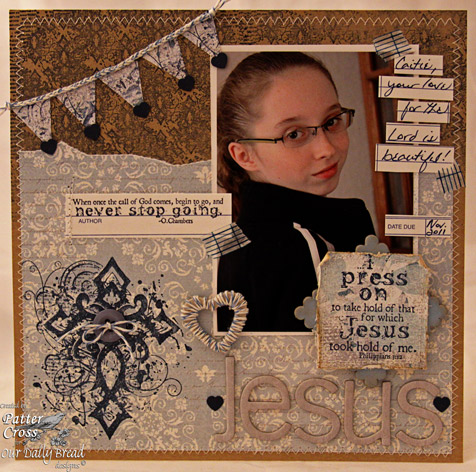 Triple the Scraps: 1st Tuesday {ODBDLYLS14} Scrapbook Challenge