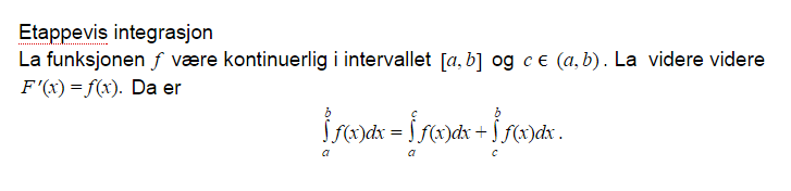 The Scottish Café: R2-Regneregler for integrasjon. Areal mellom grafer ...