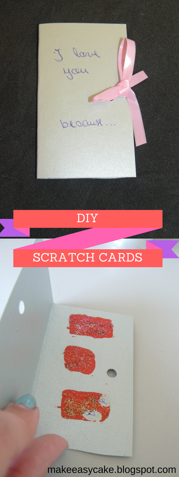 home made easy cakes: DIY scratch cards