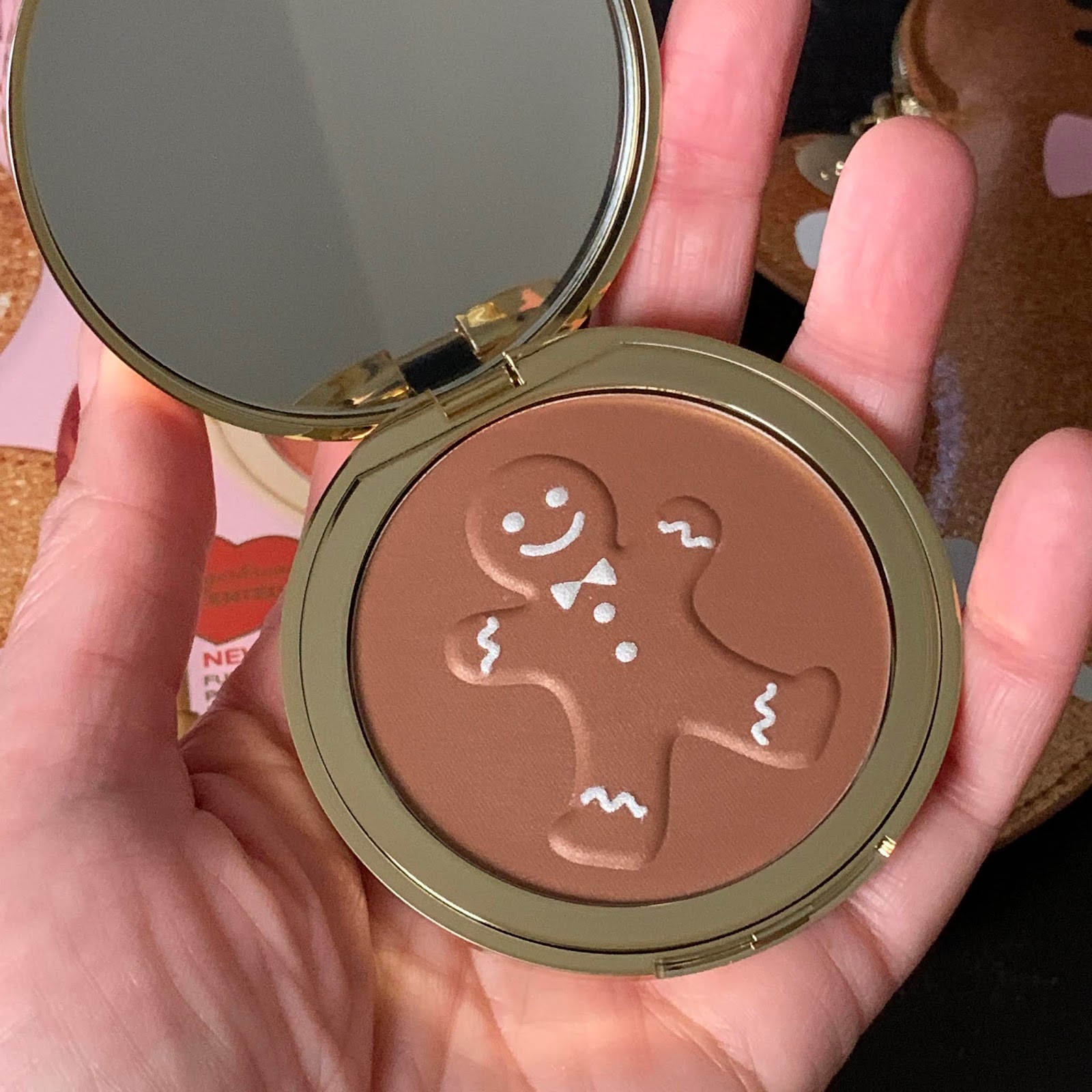 Too Faced Gingerbread Bronzed & Kissed Bronzer & Lipstick Set Review ...