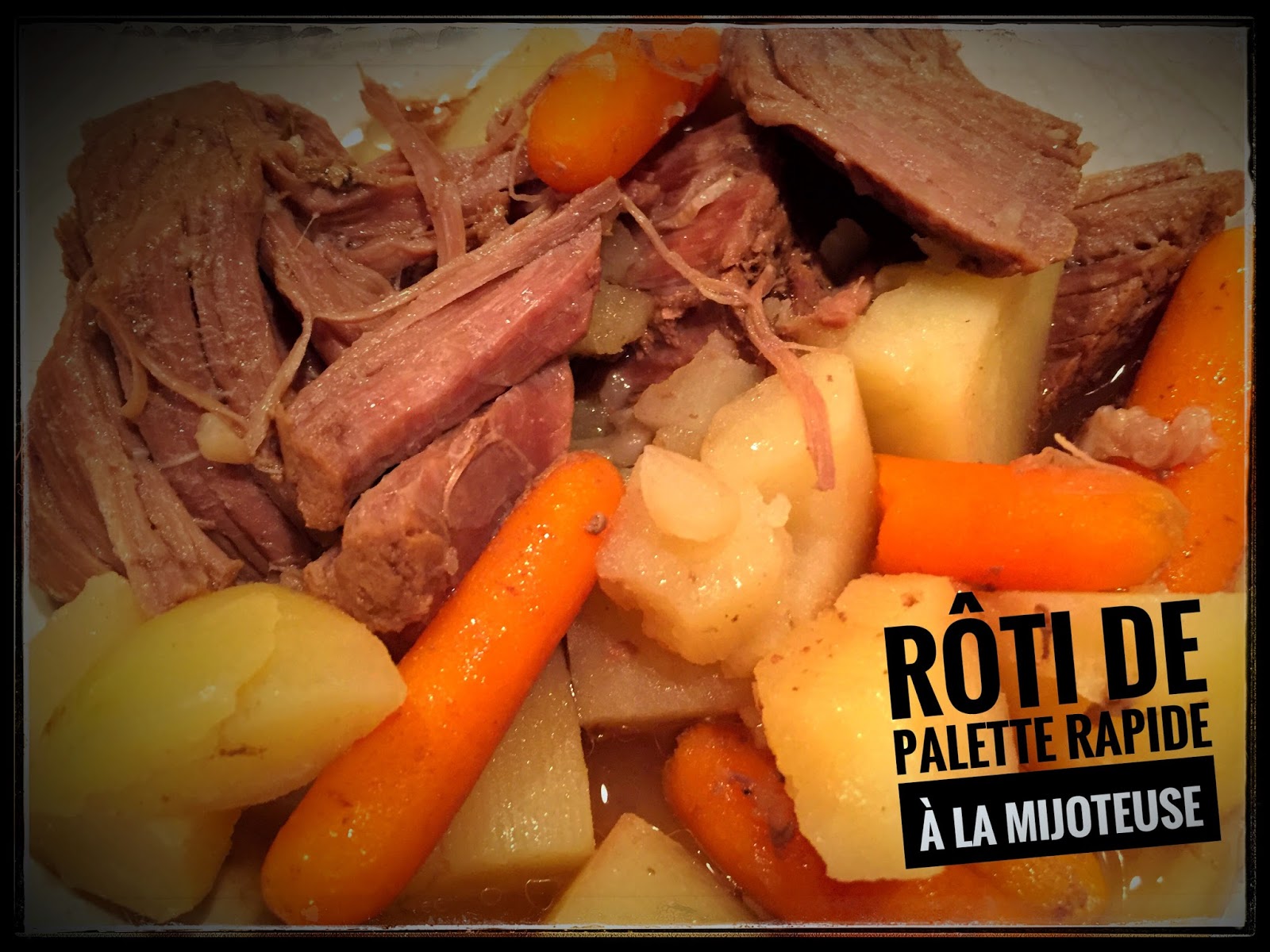 Le tablier futé: Rôti de palette rapide à la mijoteuse