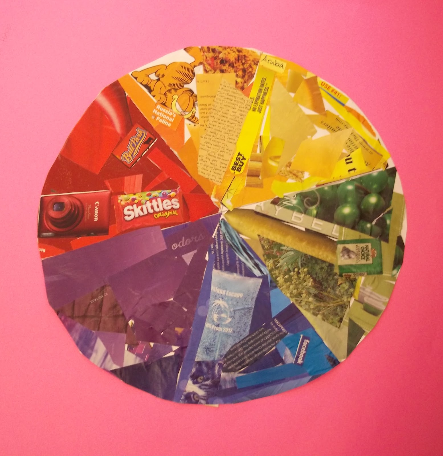 Monument Valley Regional Middle School Art Class: Color Wheel Collage ...