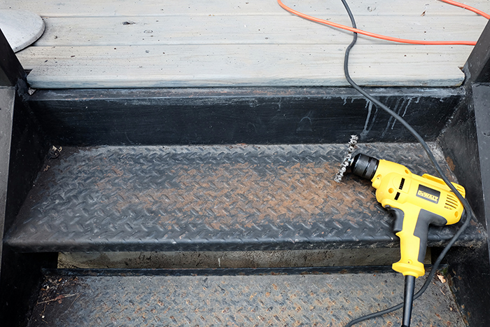 How to Fix: Rusting Metal Outdoor Stair Steps. - Flipping the Flip
