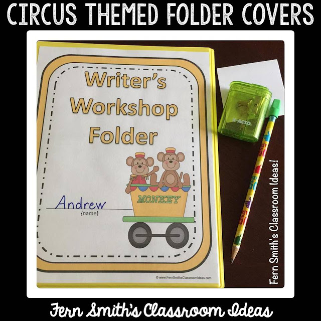 Just Adorable Circus Themed Student Binders For Your Classroom! - Fern ...